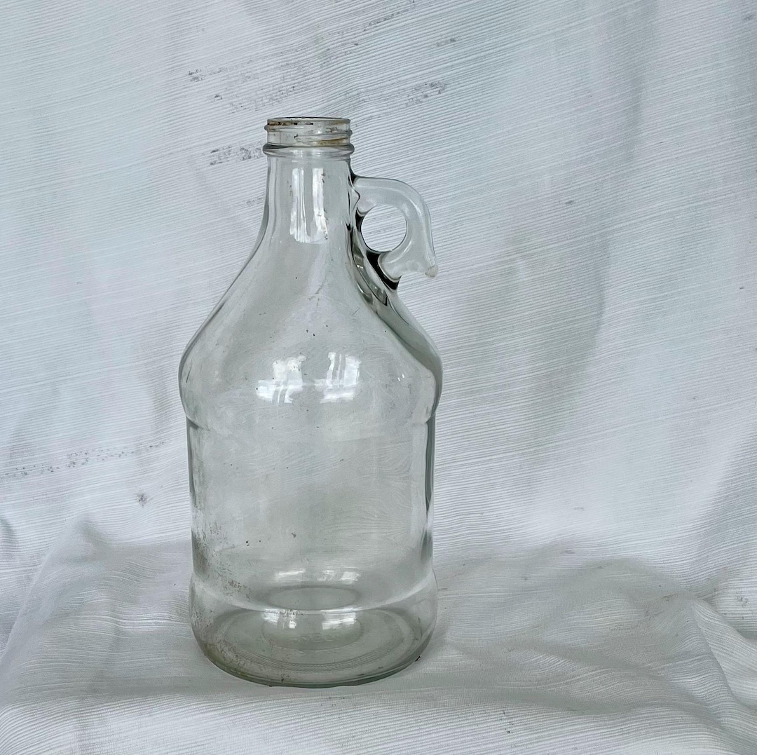 Half-gallon Jug or Bottle With Handle/ Clear Bottle With Handle - Etsy