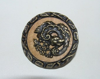 Antique Dragon Button | Etsy