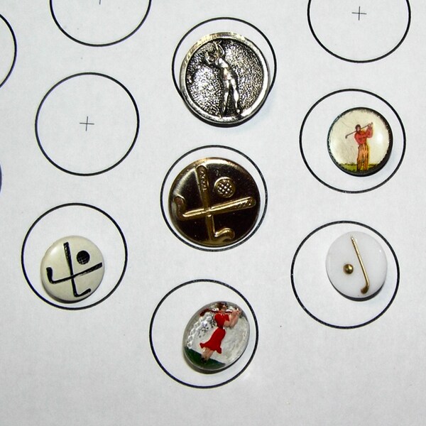Golf Buttons - Etsy
