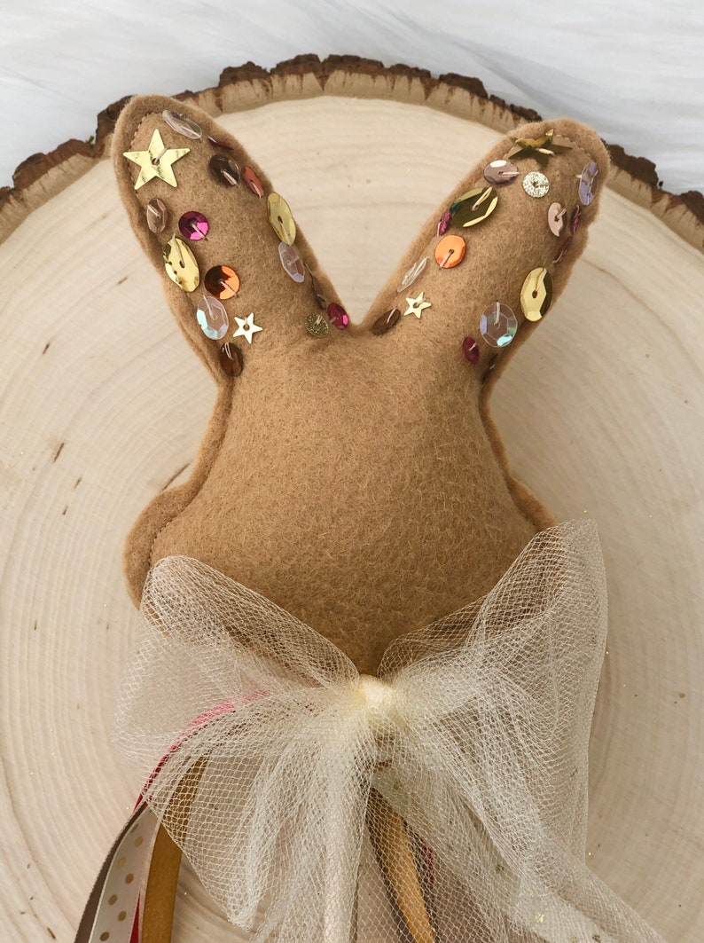 Felt Sequin Bunny Wand Fairy Wand Kid's Bunny Wand | Etsy