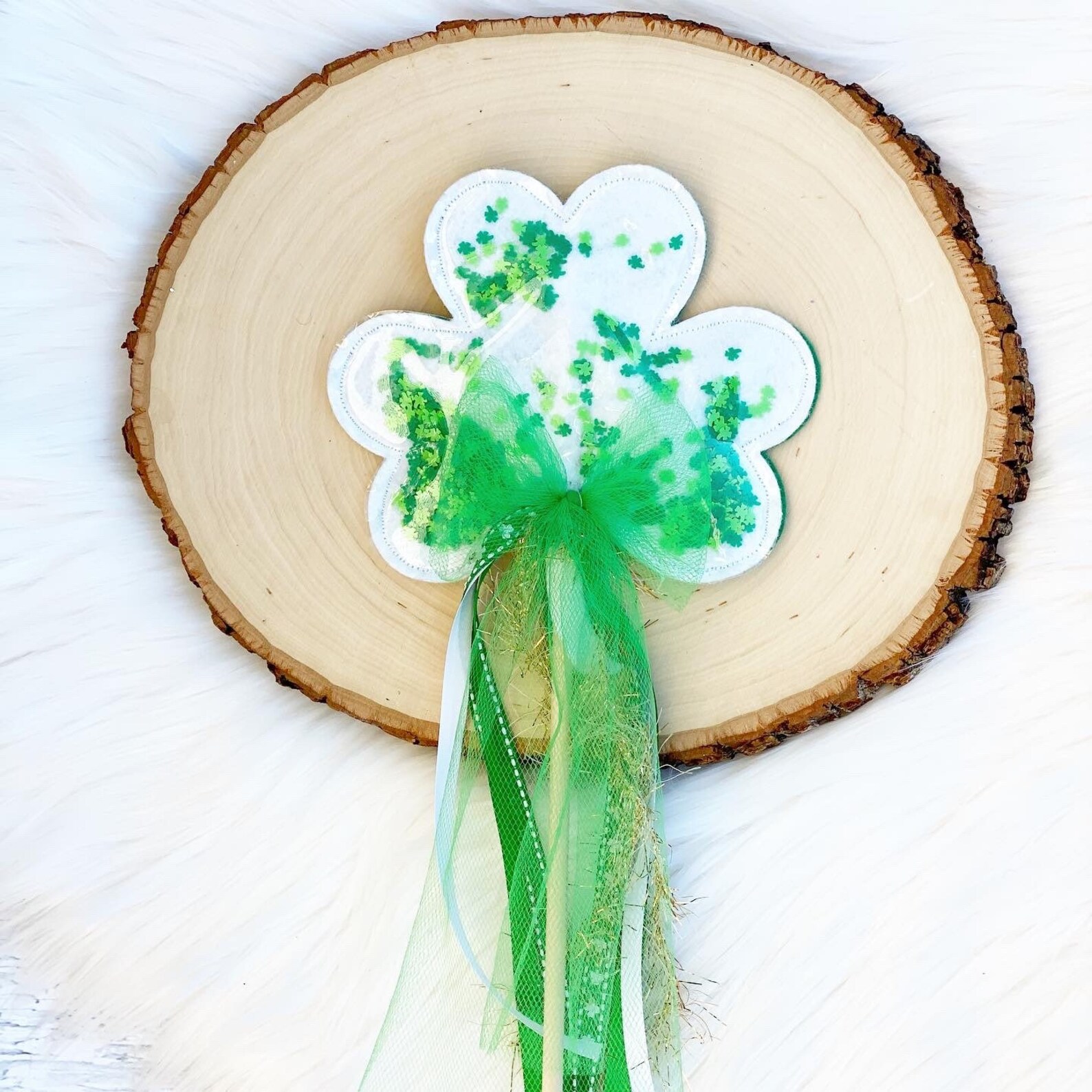 Felt Sequin Shamrock Wand - St. Patrick's Day Wand - Clover Shaker Wand ...