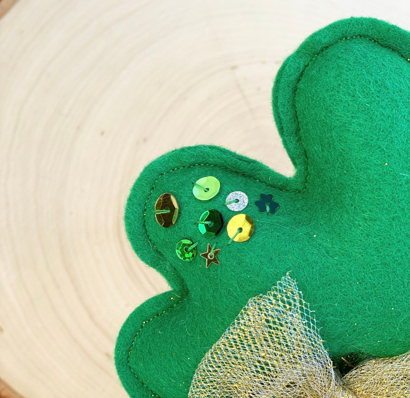 Felt Sequin Shamrock Wand - St. Patrick's Day Wand - Clover Shaker Wand ...