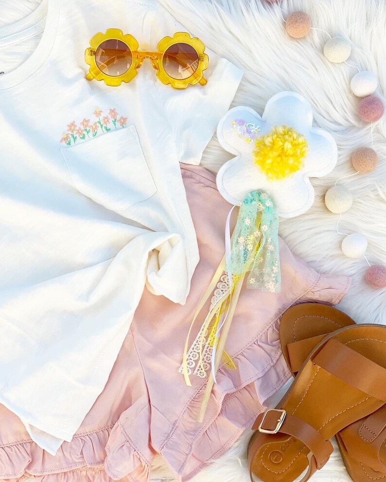 Felt Sequin Spring Wands Butterfly Wand Daisy Wand - Etsy