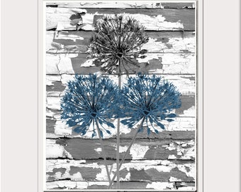 Rustic Blue Decor | Etsy