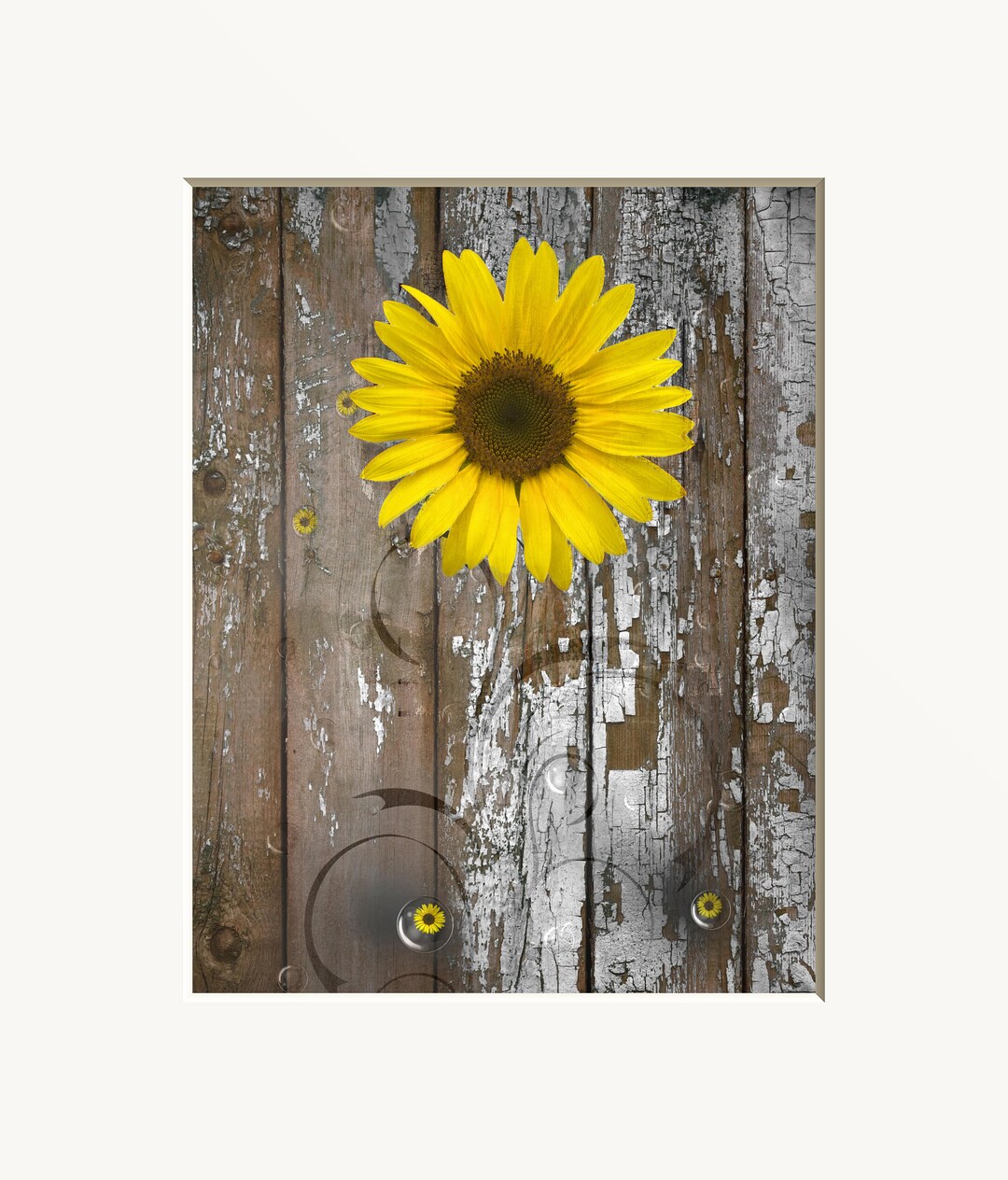 Rustic Sunflowers Farmhouse Home Decor Wall Art, Country, Farmhouse ...