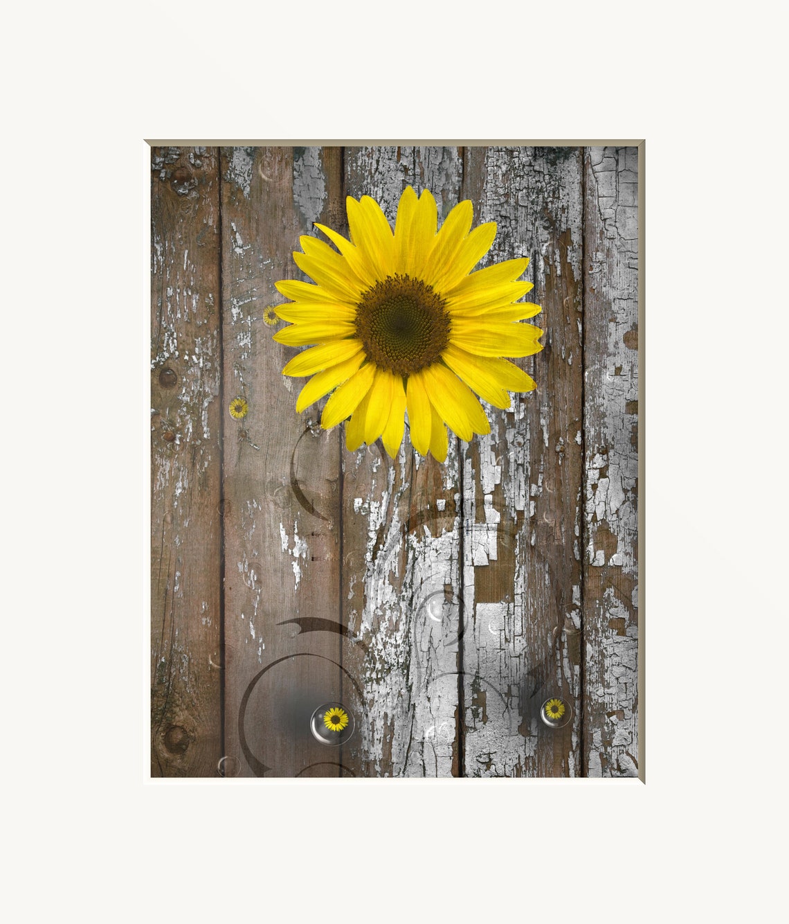 Rustic Sunflowers Farmhouse Home Decor Wall Art Country - Etsy