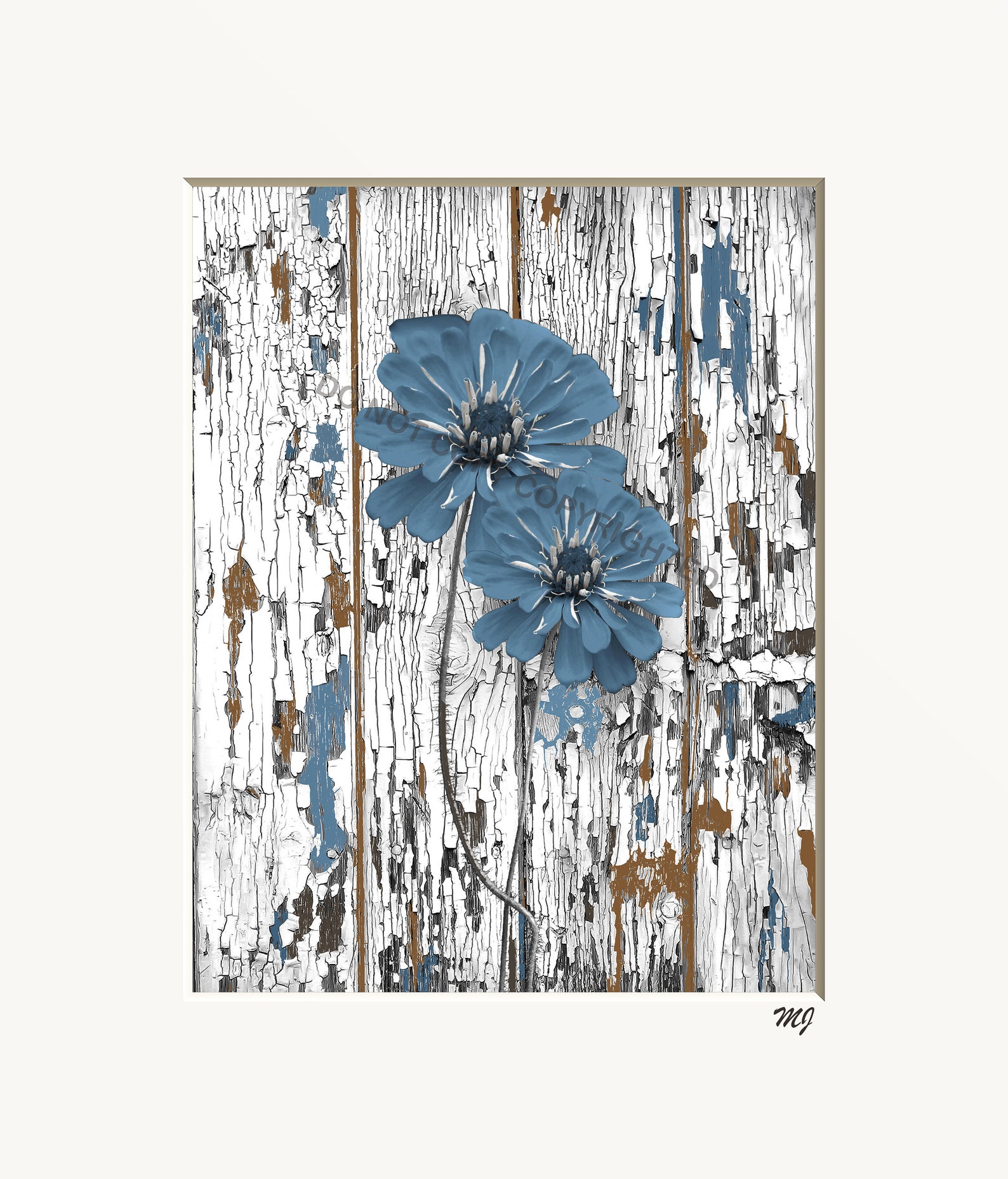 Rustic Modern Brown Blue Flowers Bedroom Bathroom Photography - Etsy