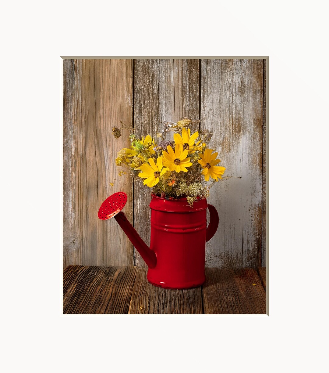 Red Rustic Wall Art, Red Farmhouse Decor, Red Beige Bathroom Kitchen ...