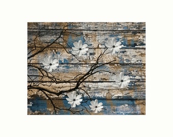 Rustic Blue Decor | Etsy