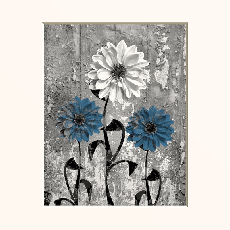 Blue and Grey Decor - Etsy