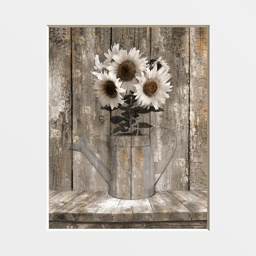 Rustic Farmhouse Kitchen Sunflower Rooster Country Home - Etsy