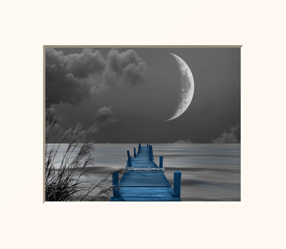 Coastal Ocean Seaside Blue Gray Home Decor Bedroom Bathroom - Etsy