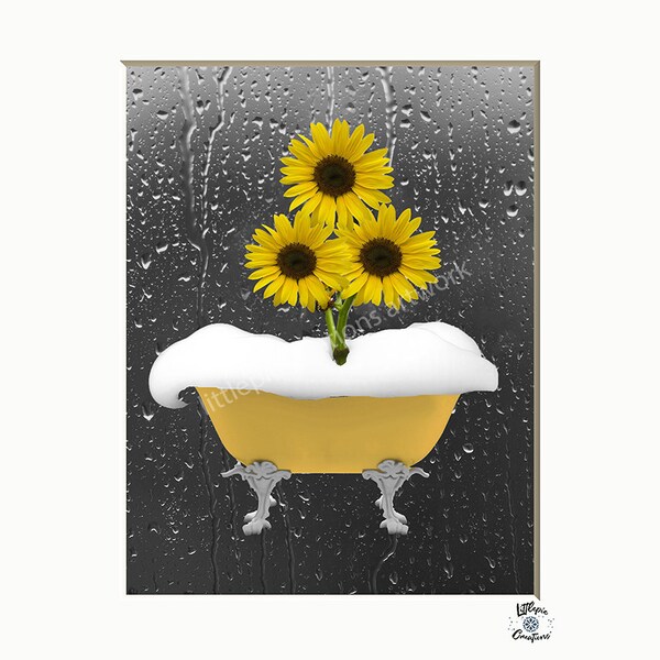 Sunflower Bathroom - Etsy