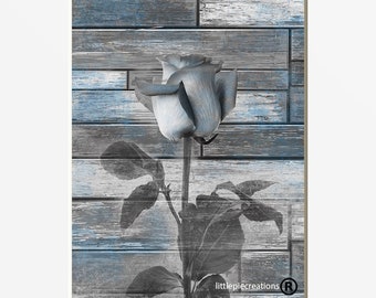 Rustic Blue Decor | Etsy