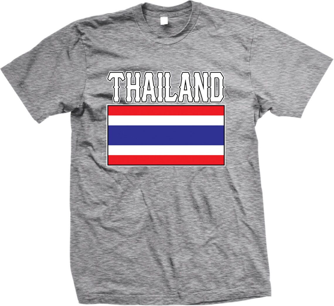 Thailand Flag Men's T-shirt Tai Flag King of Thailand - Etsy