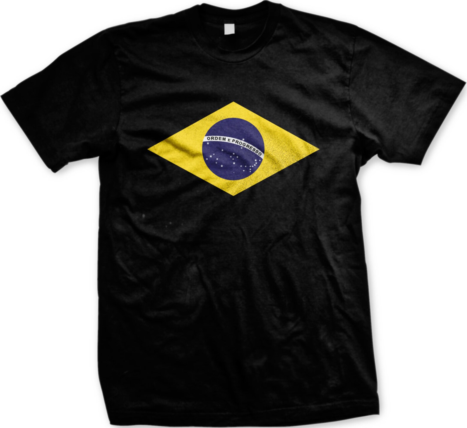 Brazil Flag Crest Men's T-shirt Flag of Brazil Brasil | Etsy
