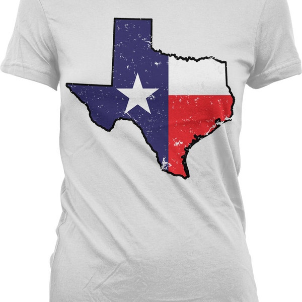 Texas Shaped Flag Shirt - Etsy
