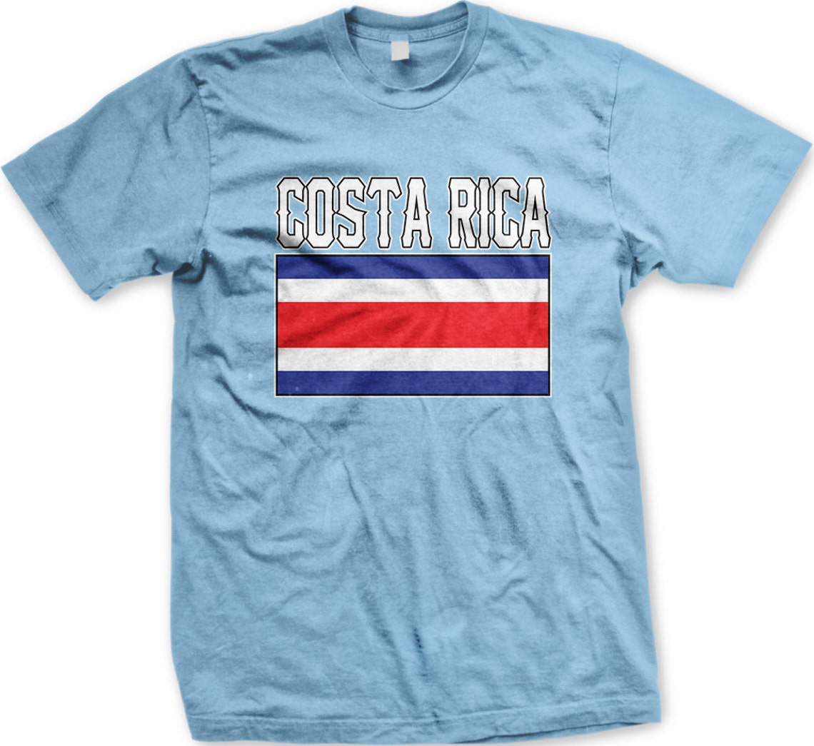 Costa Rica Flag Men's Tshirt Costa Rican Flag Republic - Etsy