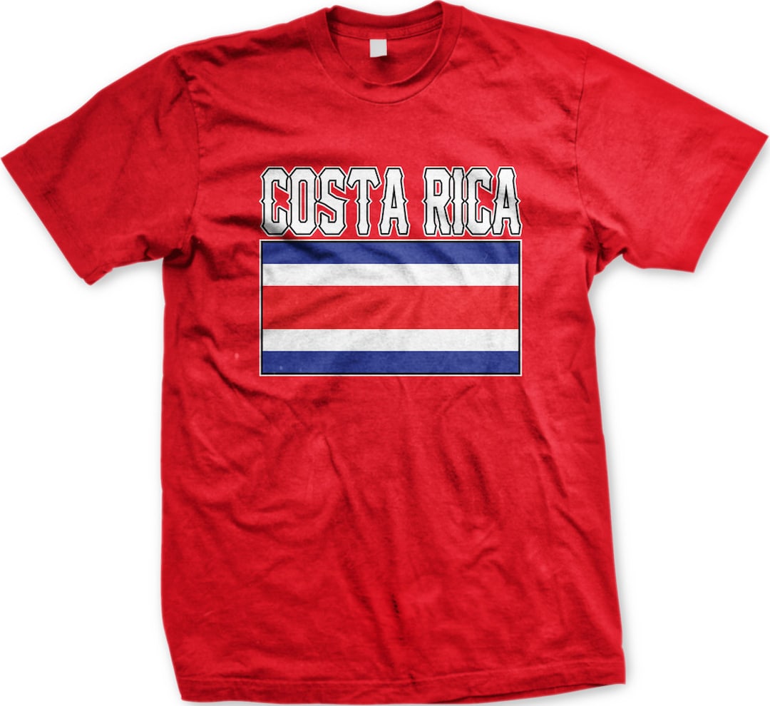 Costa Rica Flag Men's Tshirt, Costa Rican Flag, Republic of Costa Rica ...