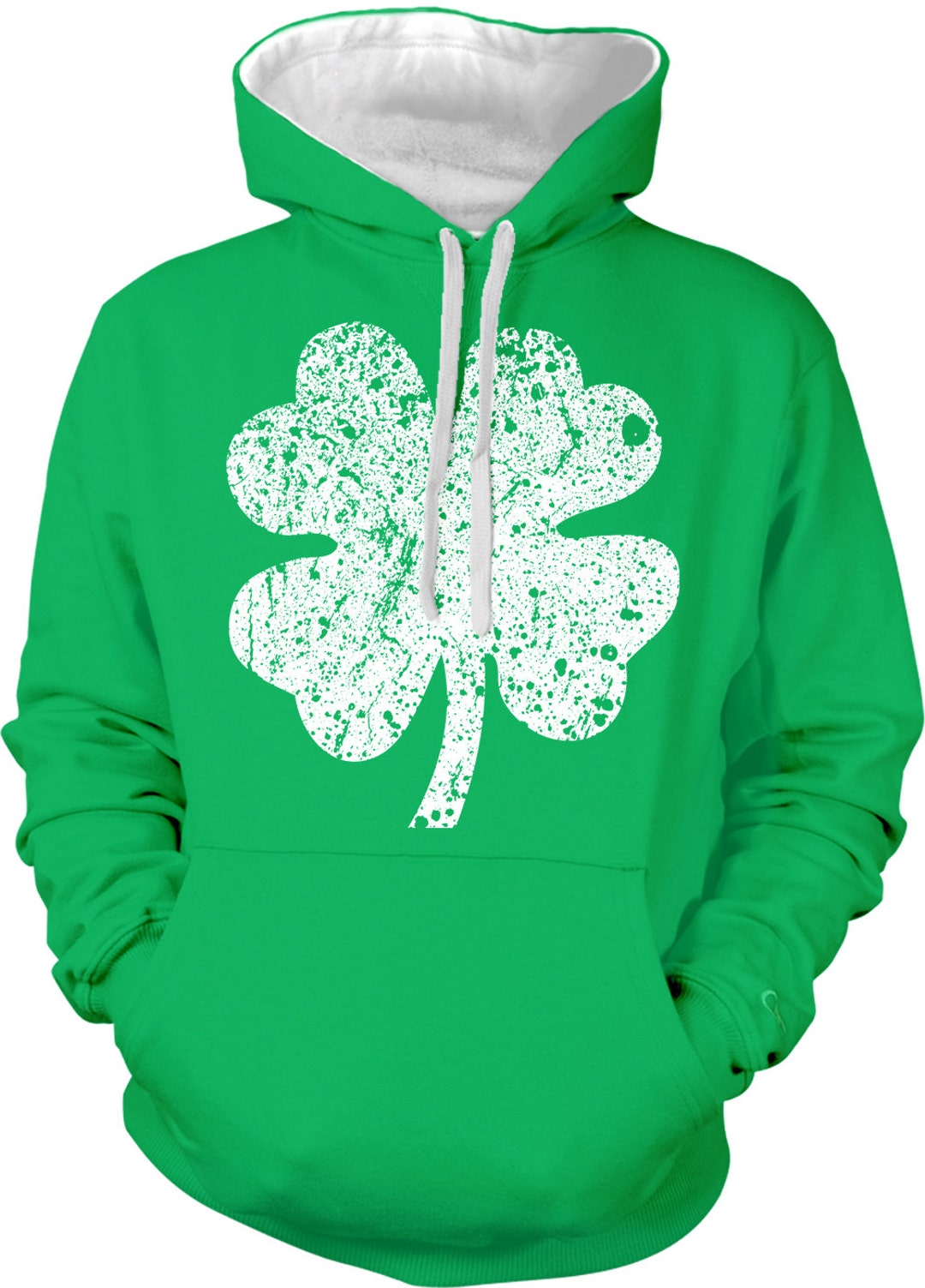 4 Leaf Clover Hoodie, St. Patrick's Day Sweatshirt, Clover March 17th ...