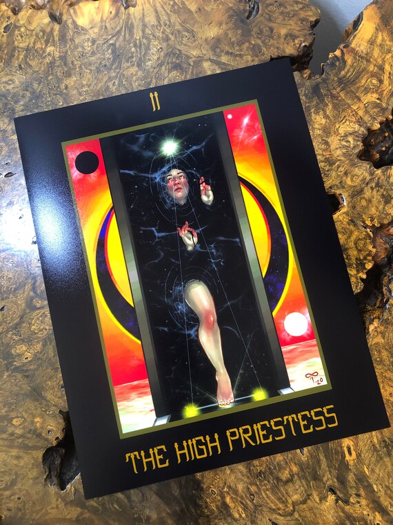 II. the High Priestess Print From the the Illustrated | Etsy