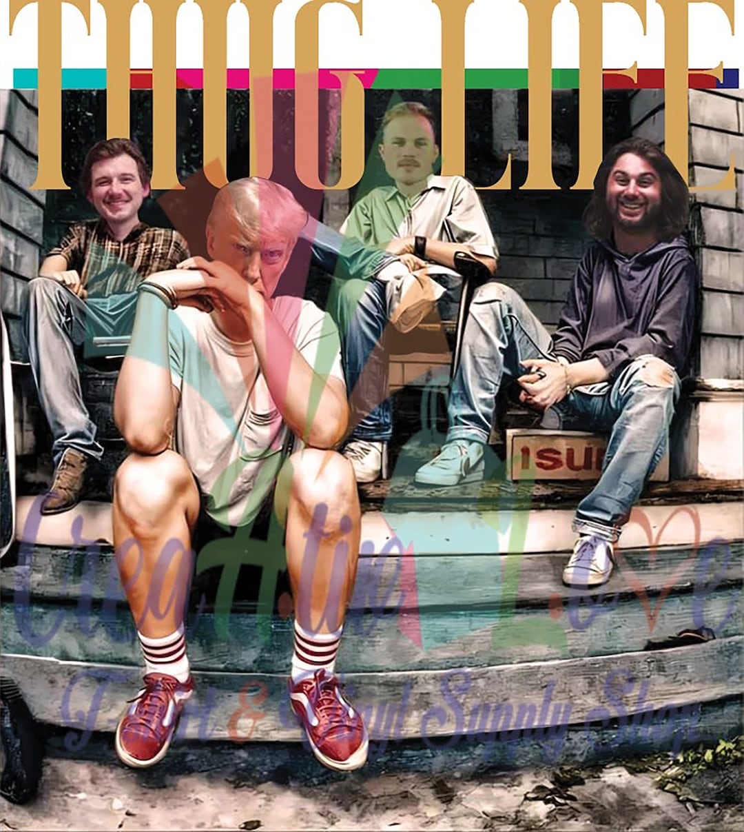 Trump Thug Life Digital File - Etsy