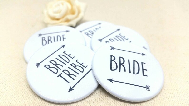 Heart Hen Do / Wedding / Team Bride / Bride Tribe Badge A | Etsy