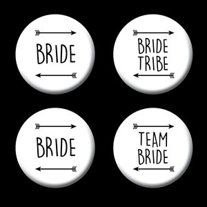 Heart Hen Do / Wedding / Team Bride / Bride Tribe Badge A Set - Etsy