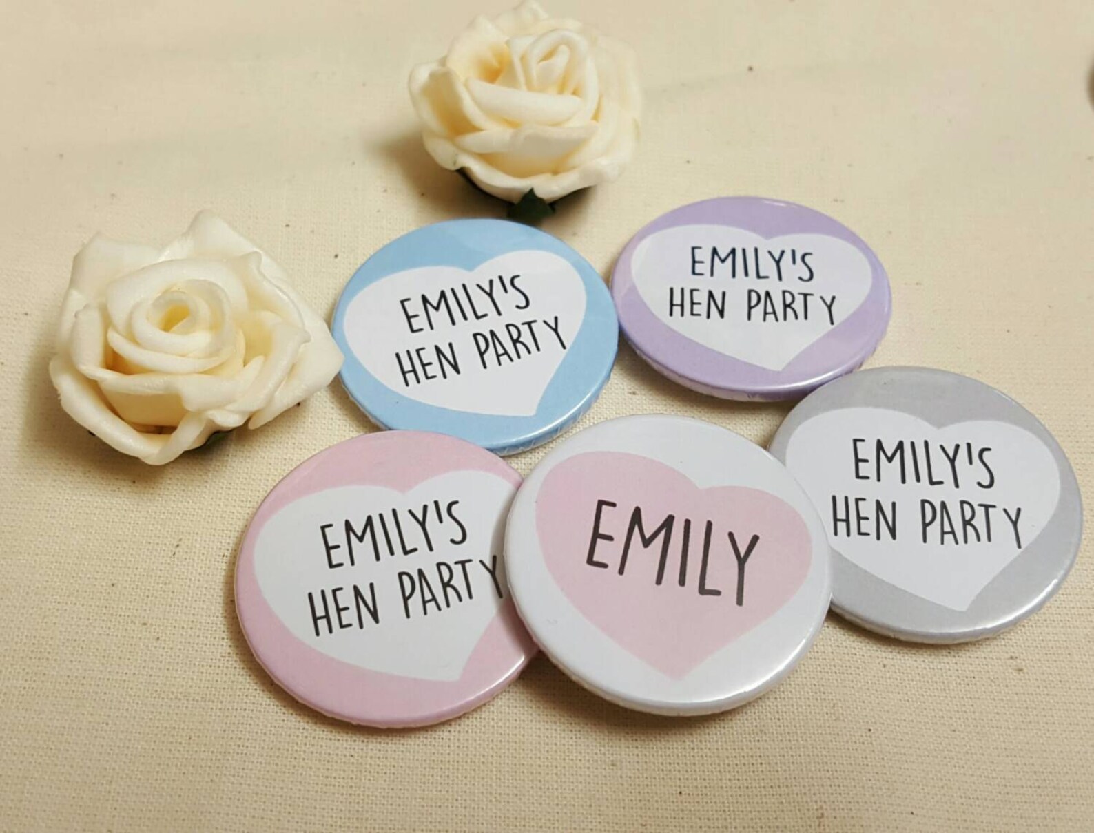 Personalised Quirky Heart Hen Party Wedding Team Bride Etsy UK