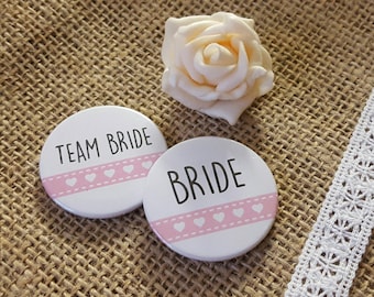 Heart Hen Do / Wedding / Team Bride / Bride Tribe Badge A | Etsy