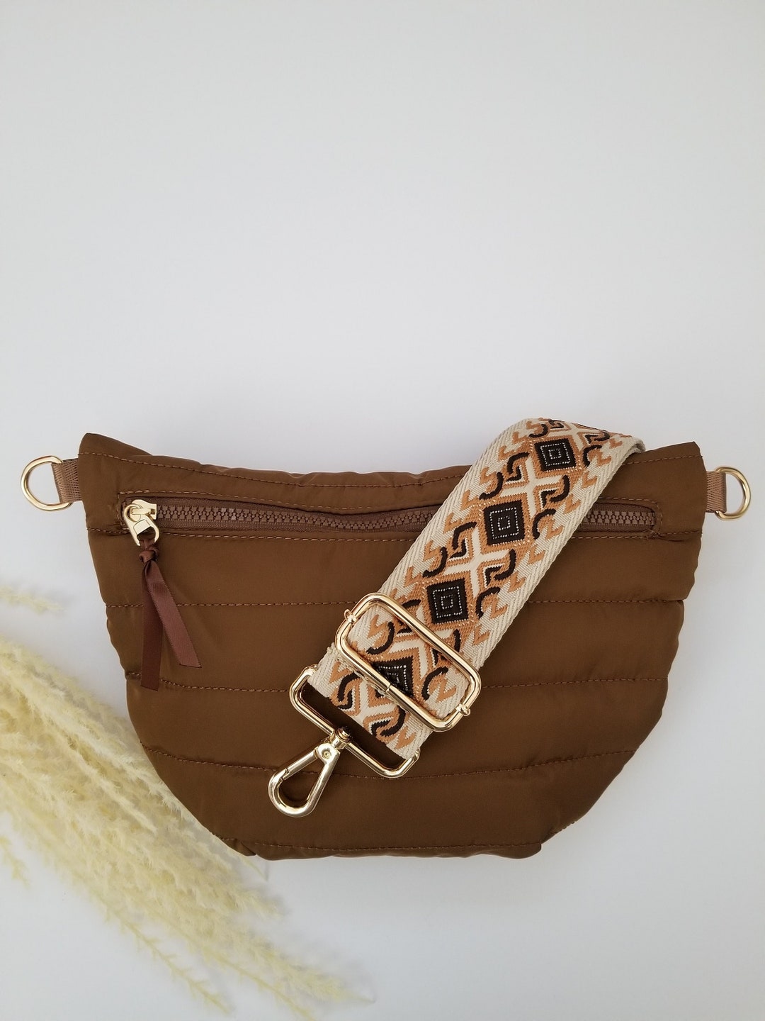Puffer Crossbody Bag, Quilted Bag, Crossbody Purse, Chest Bag, Sling ...