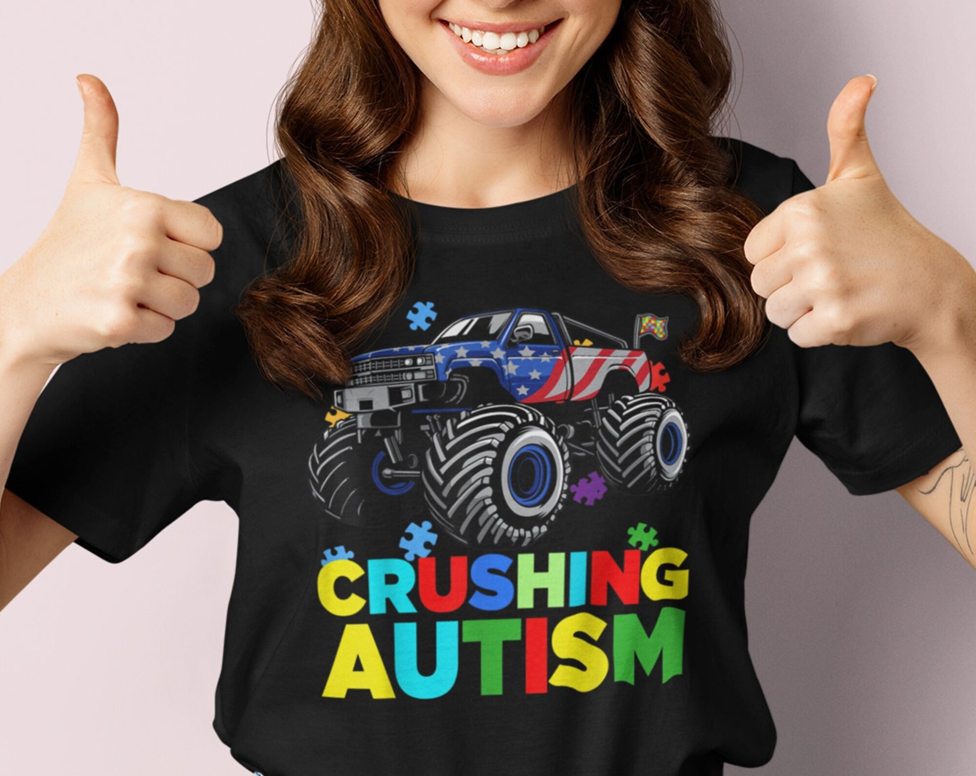 Autism Mega Truck Shirt, Monster Truck Autism Mega Truck Shirt ...