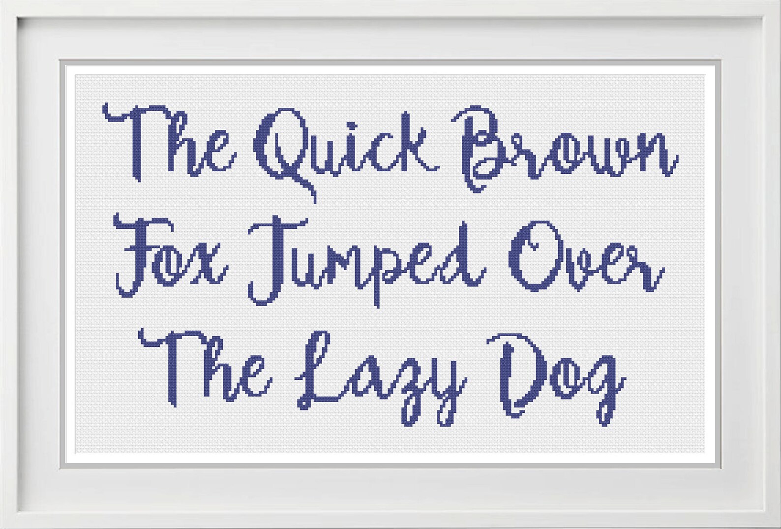 Cross Stitch Alphabet Chart Cursive Cross Stitch Font PDF - Etsy