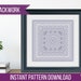 Blackwork Pattern, Study in Cornflower, Blackwork Chart, Cross Stitch Chart by Peppermint Purple ...