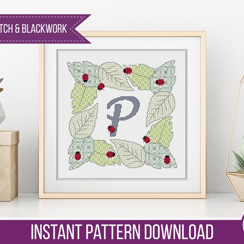 Blackwork Rainbow and Clouds Chart by Peppermint Purple | Etsy