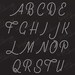 Cursive Script Ann Rhinestone Alphabet Numeric Template 8ss Stones, SVG ...