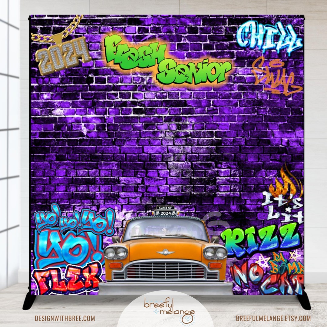 Fresh Senior Backdrop V1, Graduation Party, K-12, College, Trade School ...