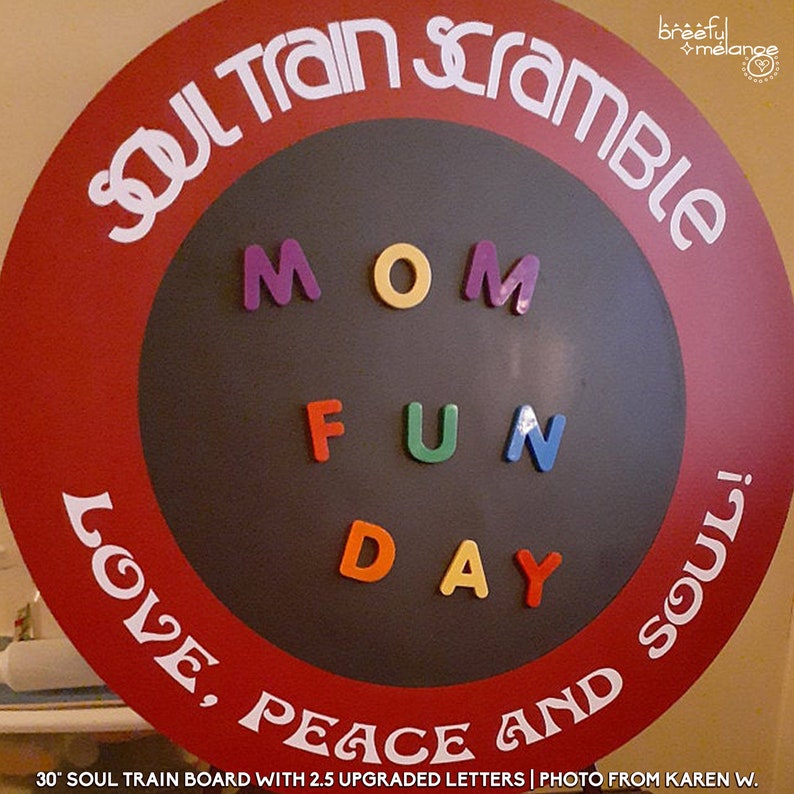 Soul Train Scramble Board 24 30 36 Board | Etsy