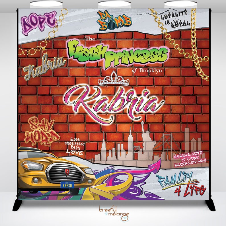 Fresh Prince Fresh Princess Backdrop Banner Remix 2 Fully - Etsy