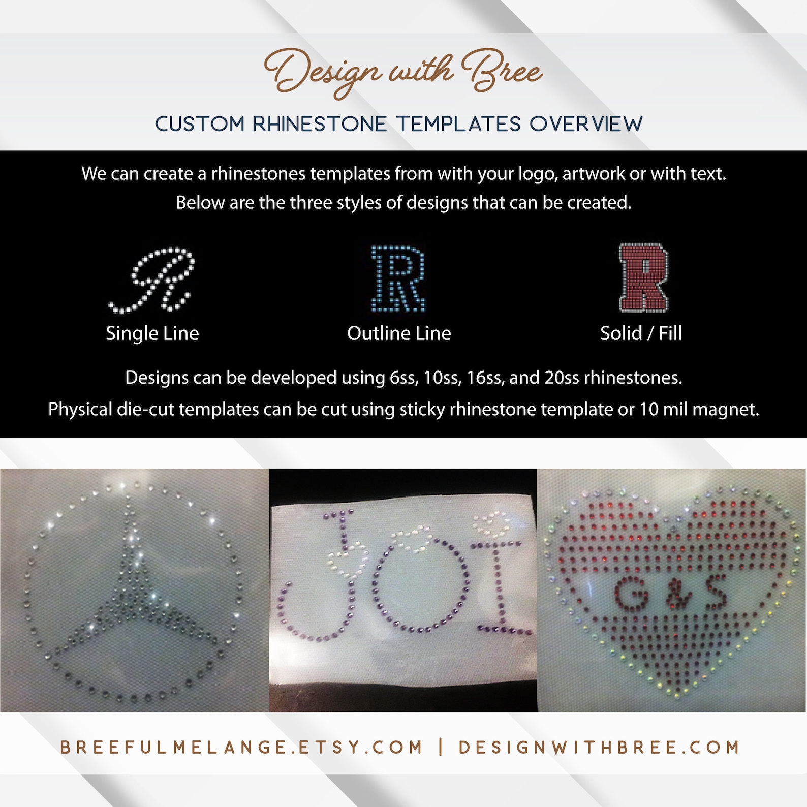 Custom Rhinestone Stencils Developed From Your Logo Artwork - Etsy
