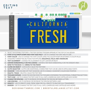 Fresh License Plate, EDITABLE Design, Edit Yourself, Fresh Prince Fresh ...