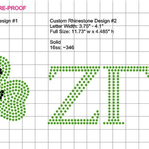 Custom Rhinestone Stencils Developed From Your Logo Artwork - Etsy