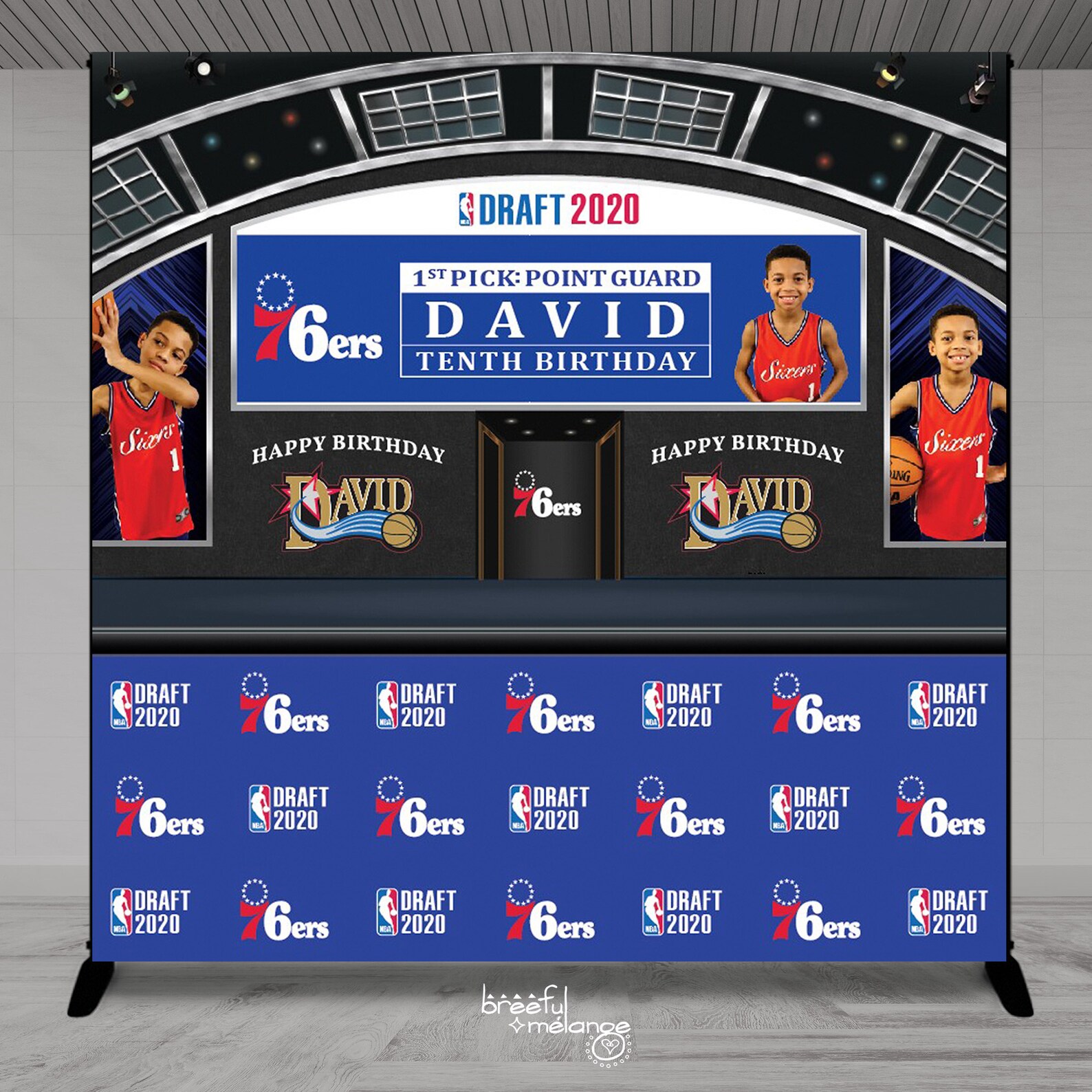 First Draft Pick Basketball Birthday Banner Photo Collage | Etsy