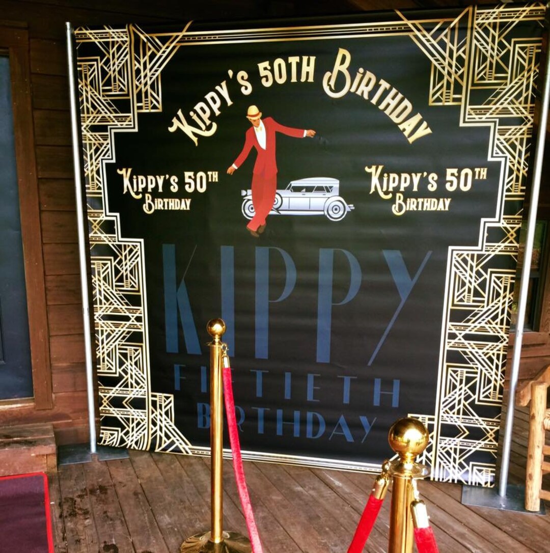 Harlem Nights Backdrop Banner, Suga Ray Birthday Sunshine Soirée ...
