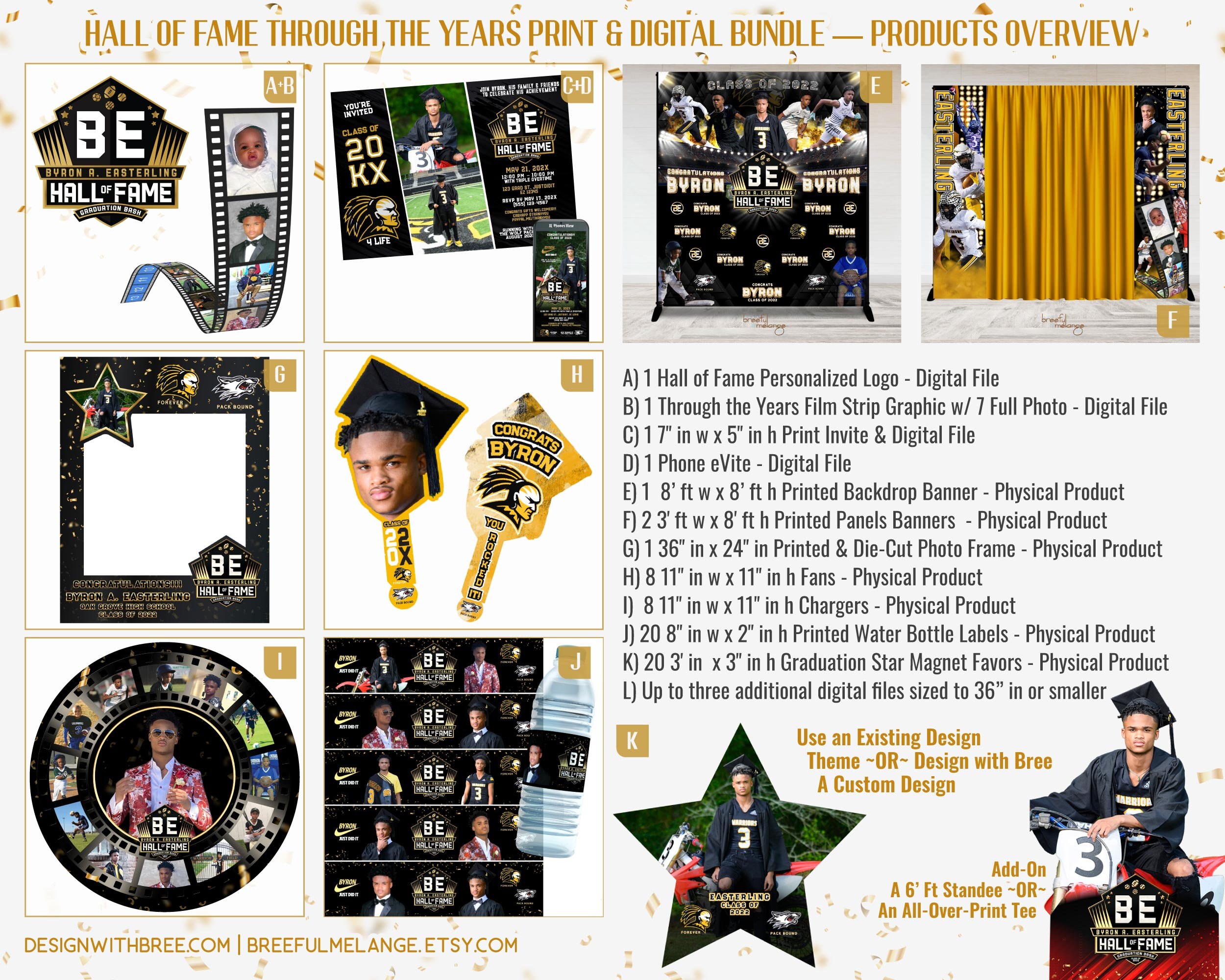 Hall of Fame Graduation Through the Years Print & Digital Bundle #1 ...