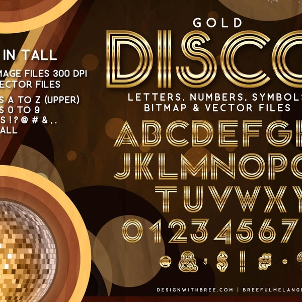 Disco Letters - Etsy