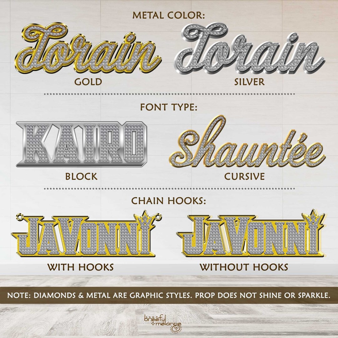 Name Chain Event Prop, Personalized Die-cut Prop, Prop for Chain Link ...