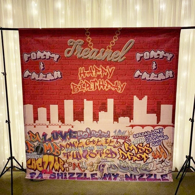 Witching Hour Halloween 8x8 Backdrop Banner Full Moon | Etsy