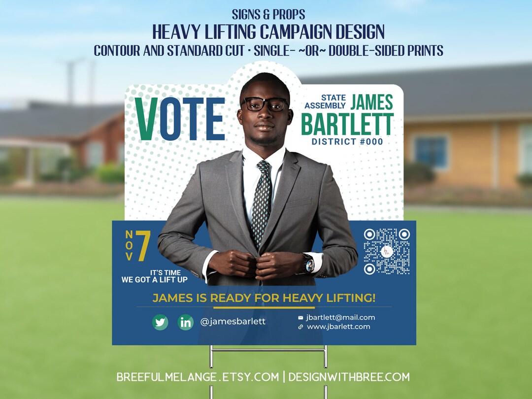 Heavy Lifting Campaign Sign 24"x18" | Lawn Sign Yard Sign | Election ...