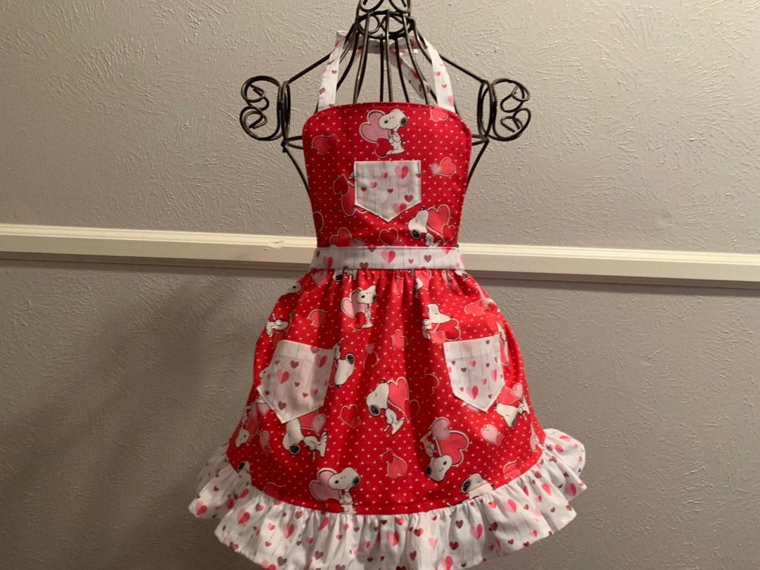 Snoopy Valentine Apron - Etsy
